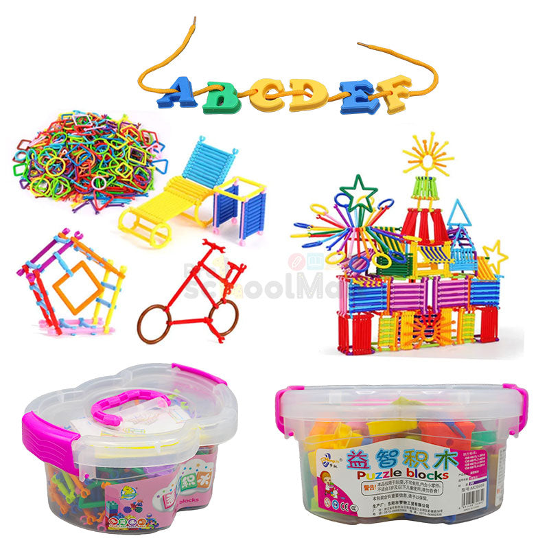 Educational Alphabet & Stick Puzzle Blocks (1449) – preschoolmall