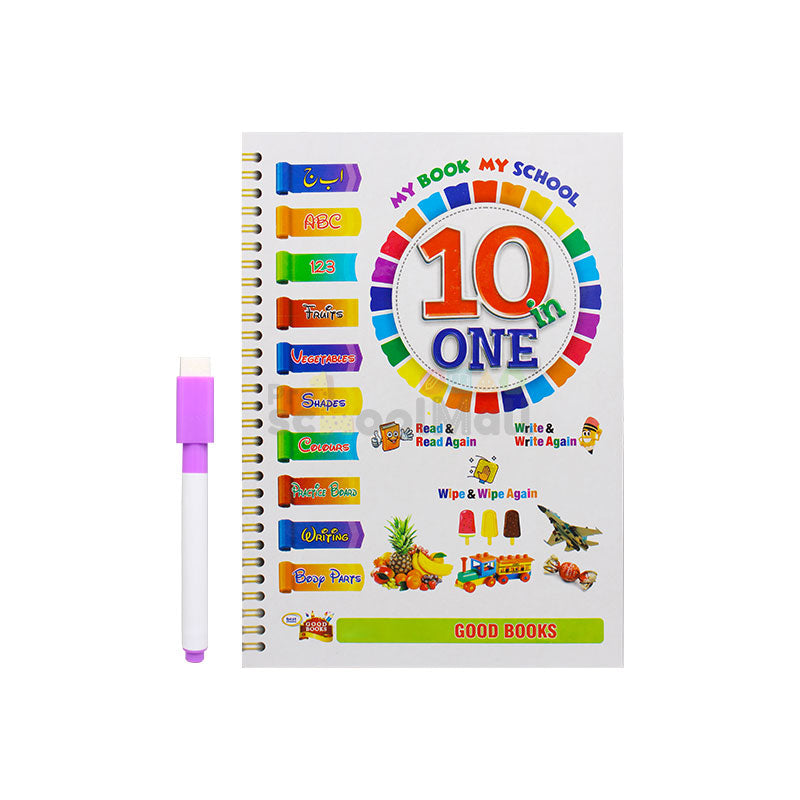 My 10 in 1 Wipe & Clean Activity Book – preschoolmall