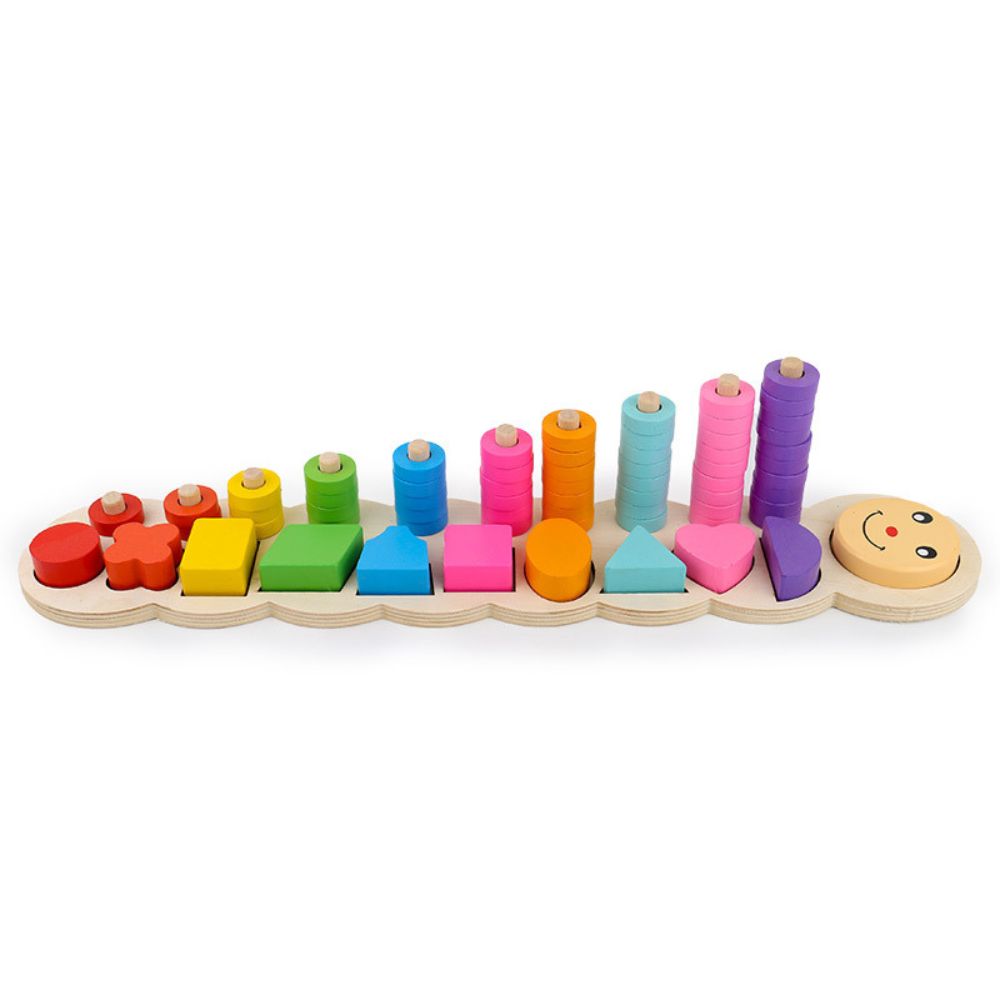 Wooden Log Board of Caterpillar – preschoolmall